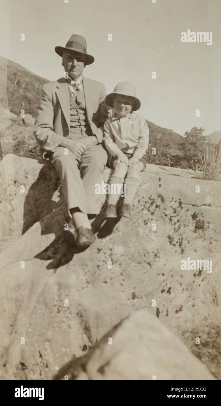 Brian Brake with his adoptive father, John (Jack) Samuel Brake, 1930 ...