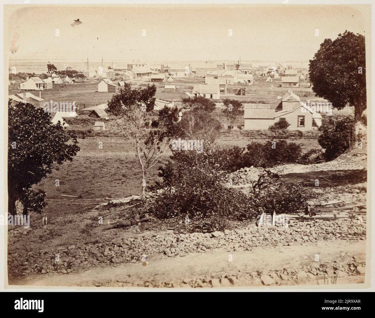 View of Shortland from Chief Taipari's Grounds. From the album: Views ...