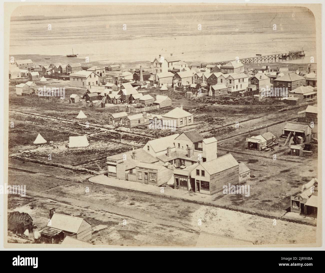 View of Grahamstown from the Moanataiari. From the album: Views of the ...