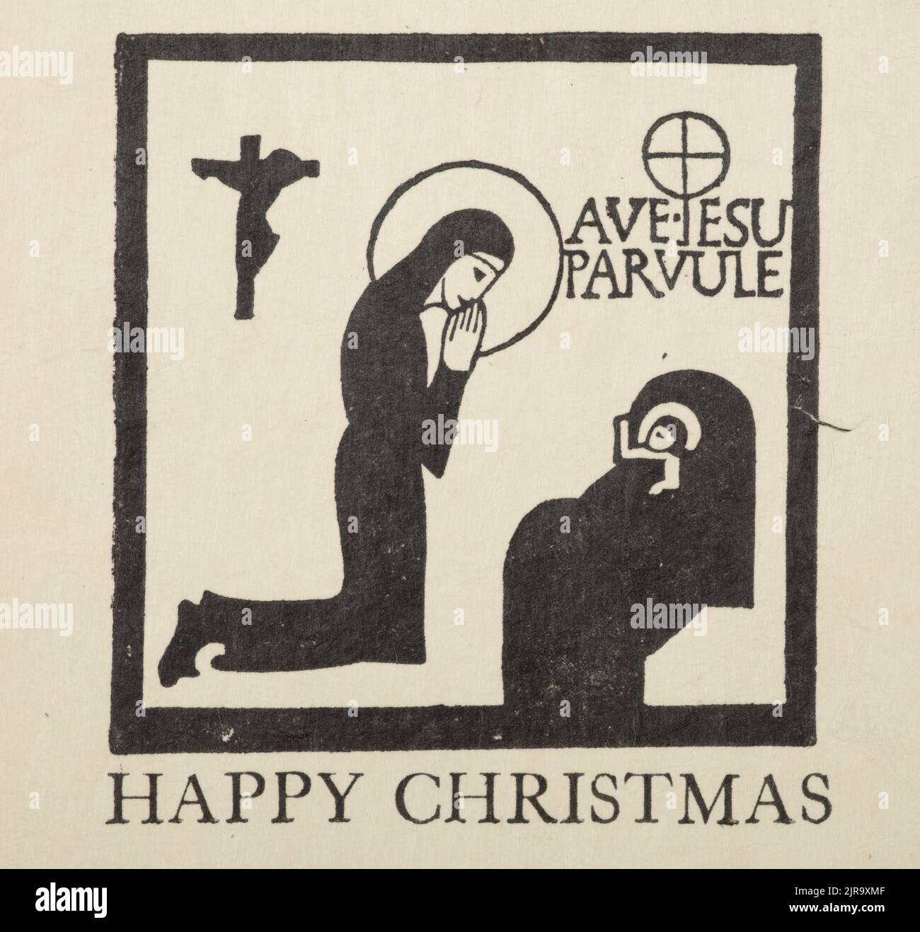 Madonna and Child, with crucifix., 1917, United Kingdom, by Eric Gill ...