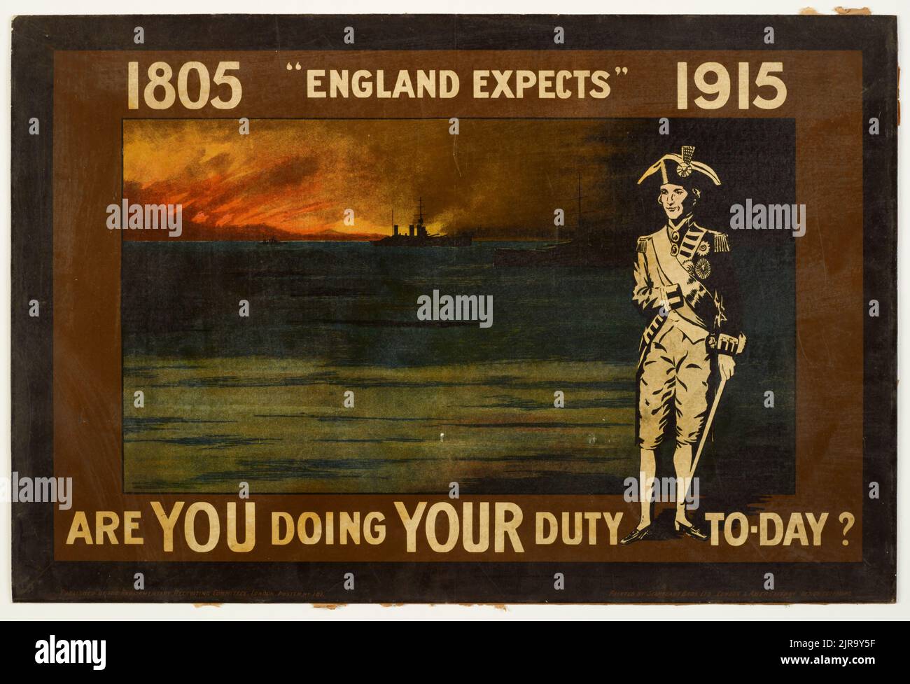 1805 england expects 1915 hi-res stock photography and images - Alamy