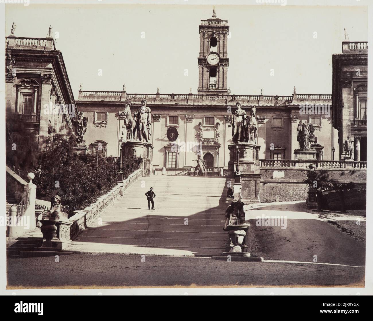 Capital of Rome, 1860-1880, by Gioacchino Altobelli Stock Photo - Alamy