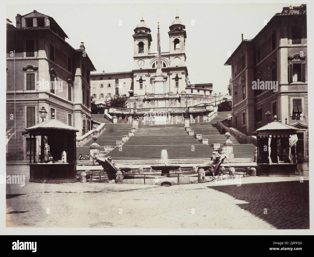 Spanish Stairs in the Piazza di Spagna, 1860-1880, by Gioacchino ...