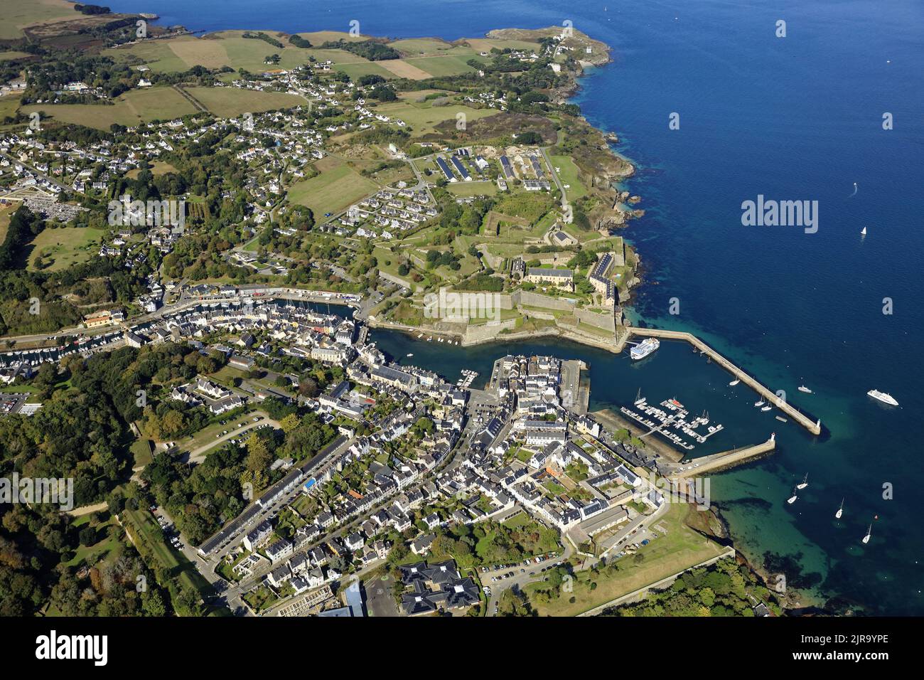 Belle-Ile-en-Mer” island (off the coast of Brittany, north-western ...