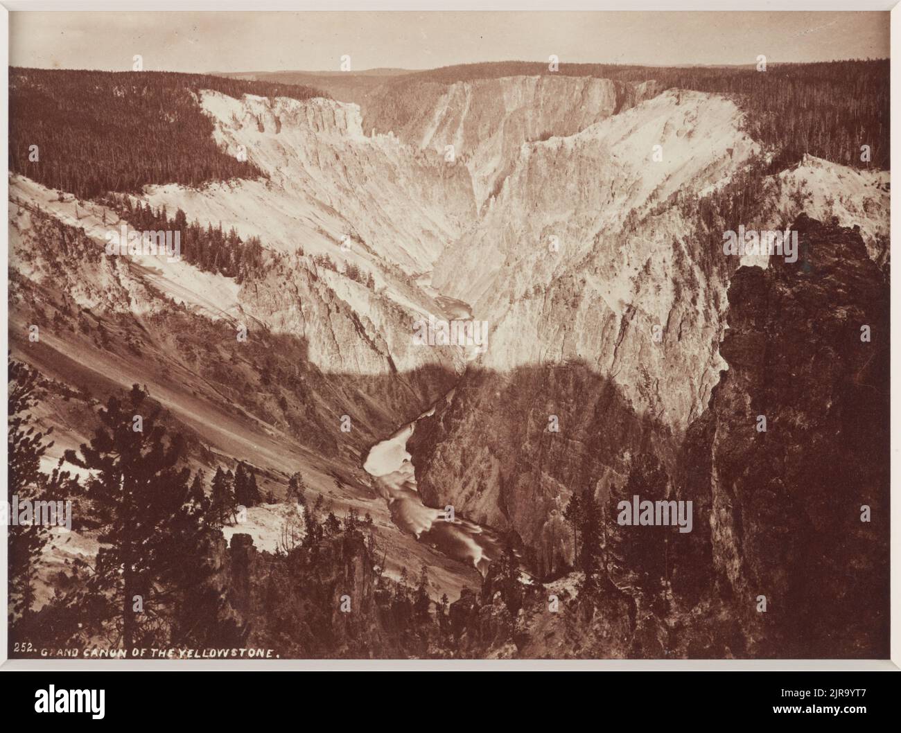 Grand Cañon on the Yellowstone. From the album: American Photographs ...
