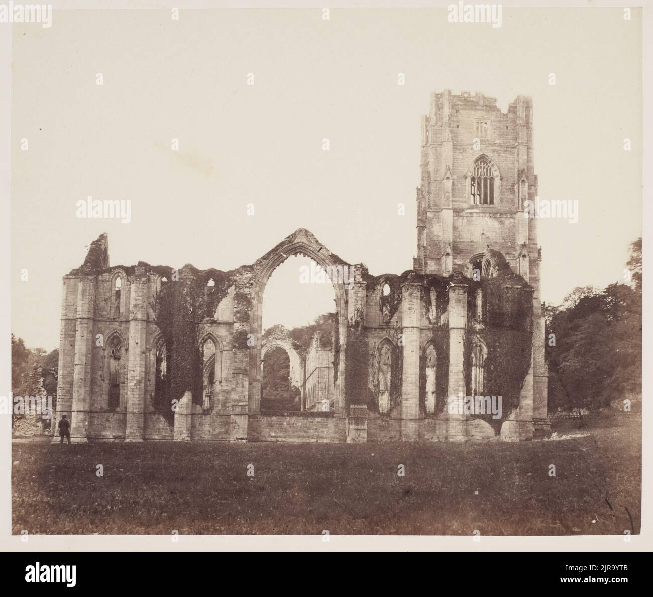 Fountains Abbey, The Chapels of the Nine Altars, Exterior. From the ...