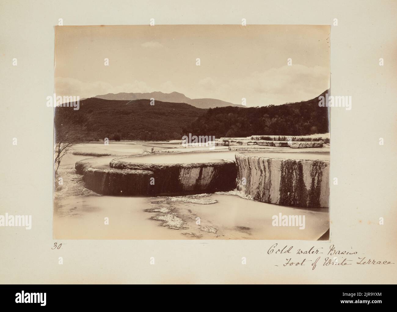 Cold Water Basins, foot of White Terrace. From the album: Fenwick Album ...
