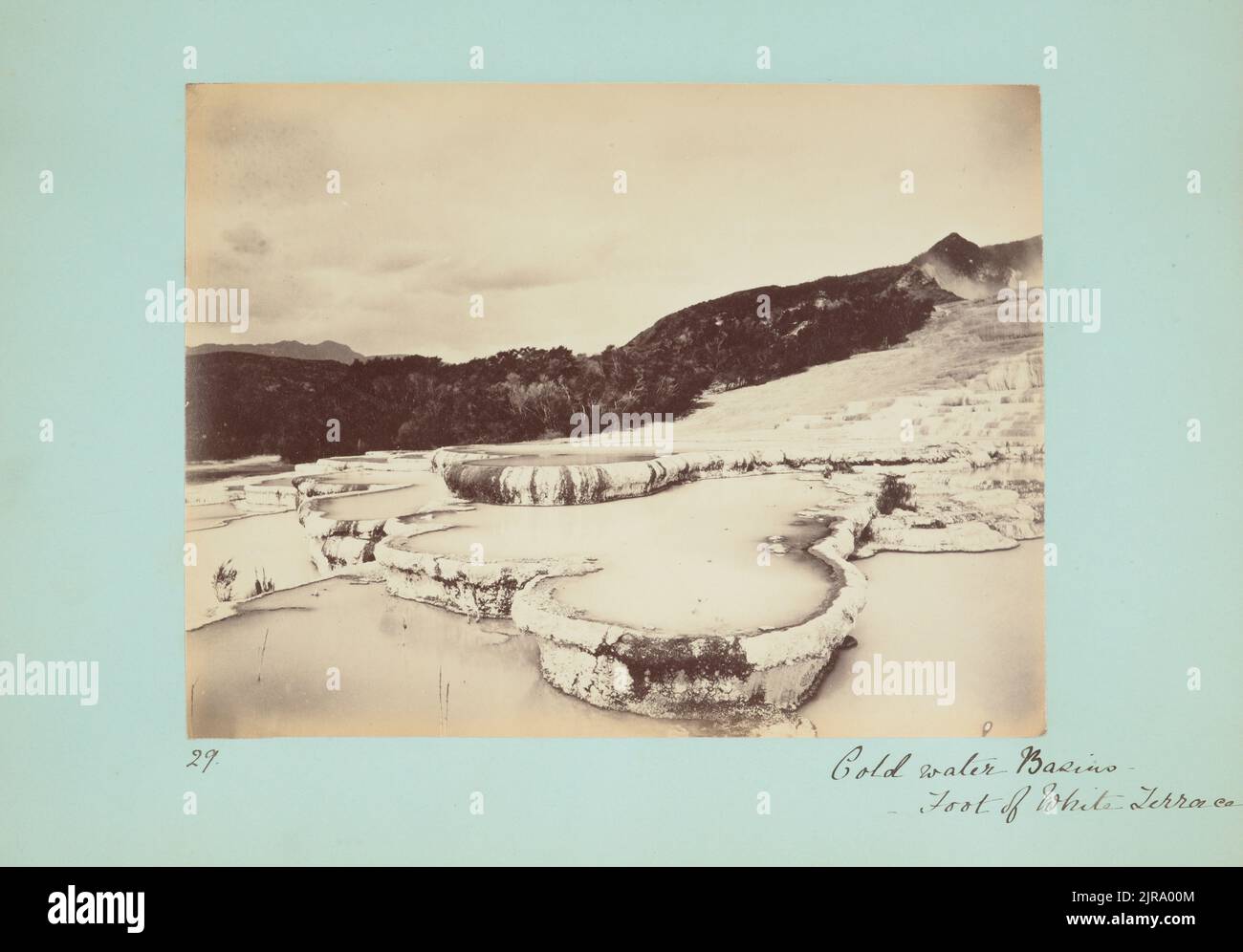 Cold Water Basins, foot of White Terrace. From the album: Fenwick Album ...