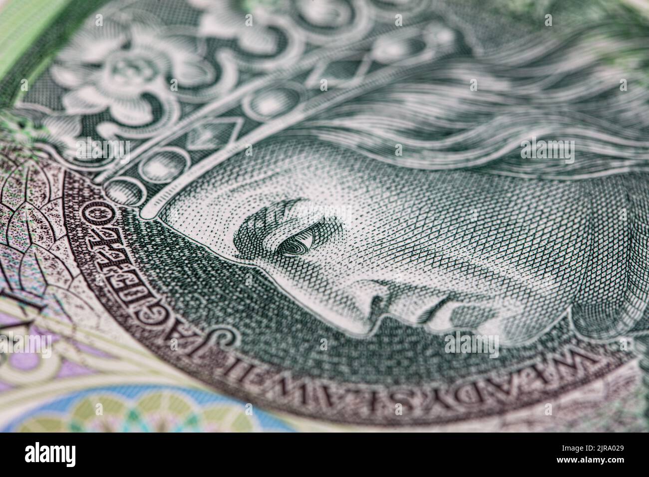 Obverse of 100 polish zloty banknote for design purpose Stock Photo - Alamy