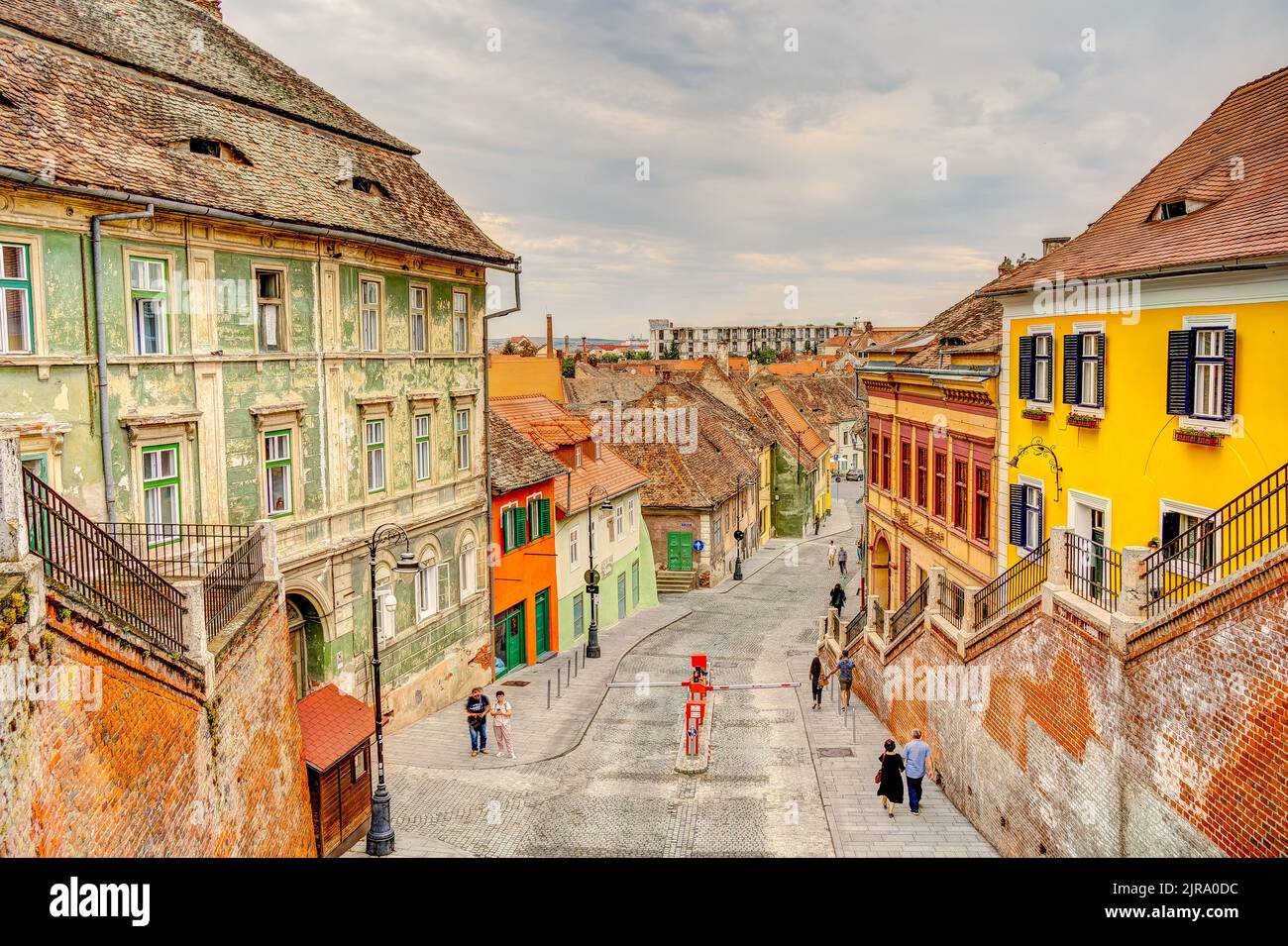Sibiu landmarks, Romania Stock Photo - Alamy