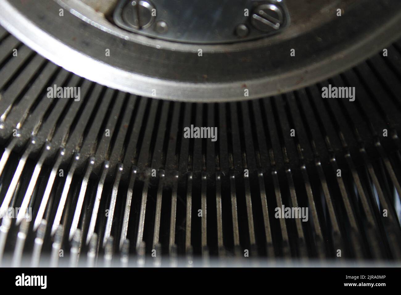 A closeup of an inside part of a typewriter Stock Photo - Alamy