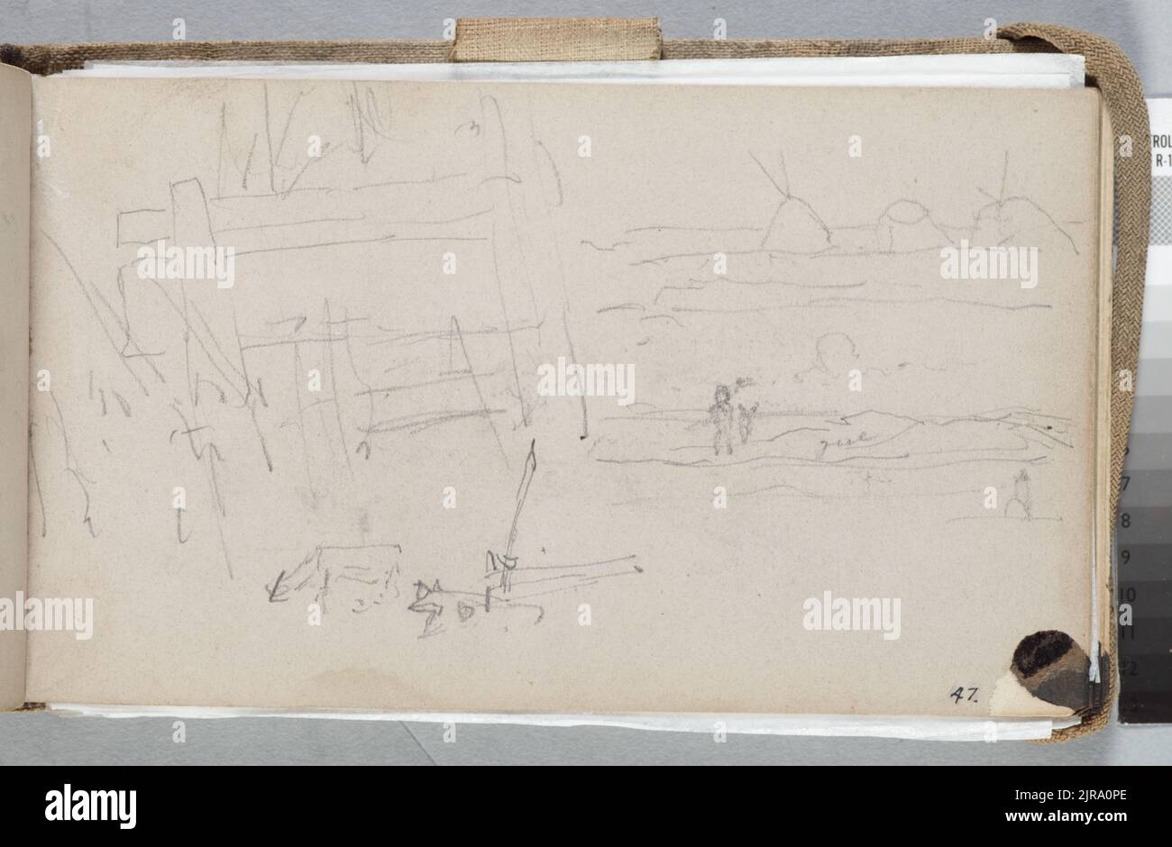 Sketches. From: Marine and Marken sketchbook., circa 1870-1871, by ...