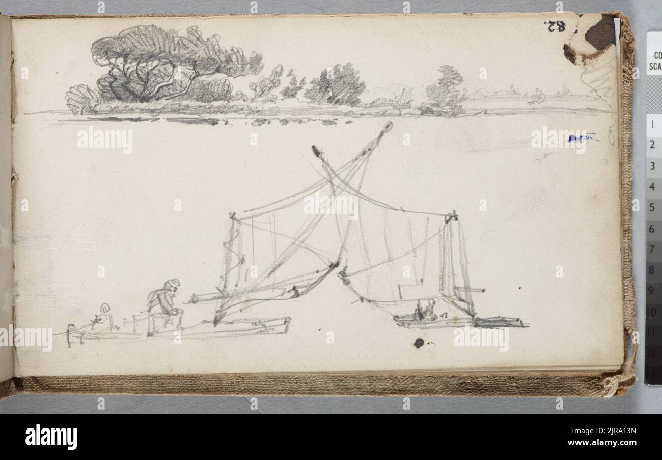 Landscape sketches. From: Marine and Marken sketchbook., circa 1870 ...