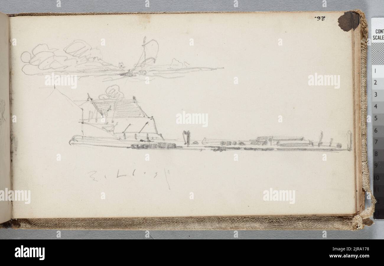 Sketches. From: Marine and Marken sketchbook., circa 1870-1871, by ...