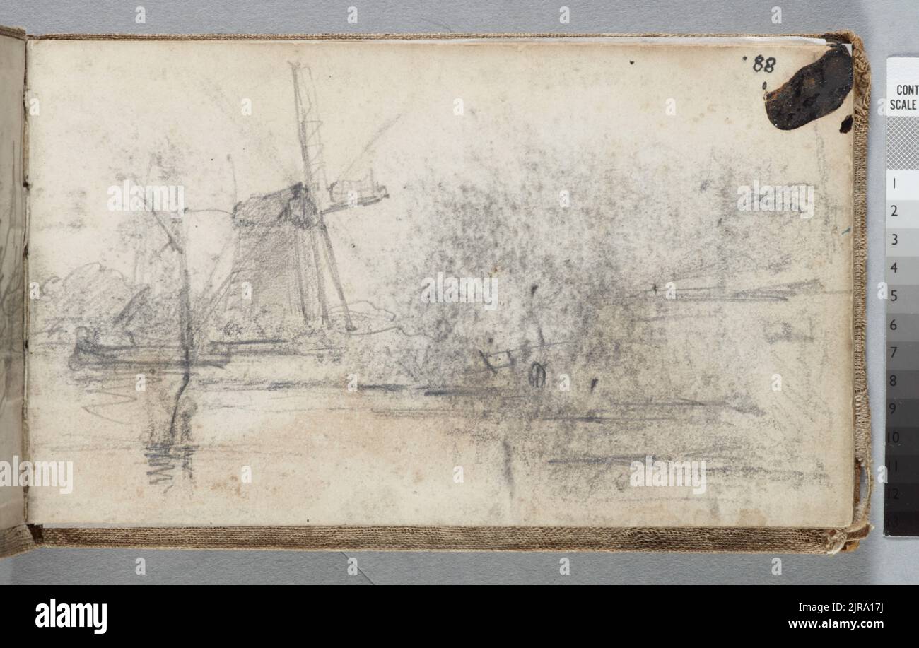 Landscape sketch. From: Marine and Marken sketchbook., circa 1870-1871 ...