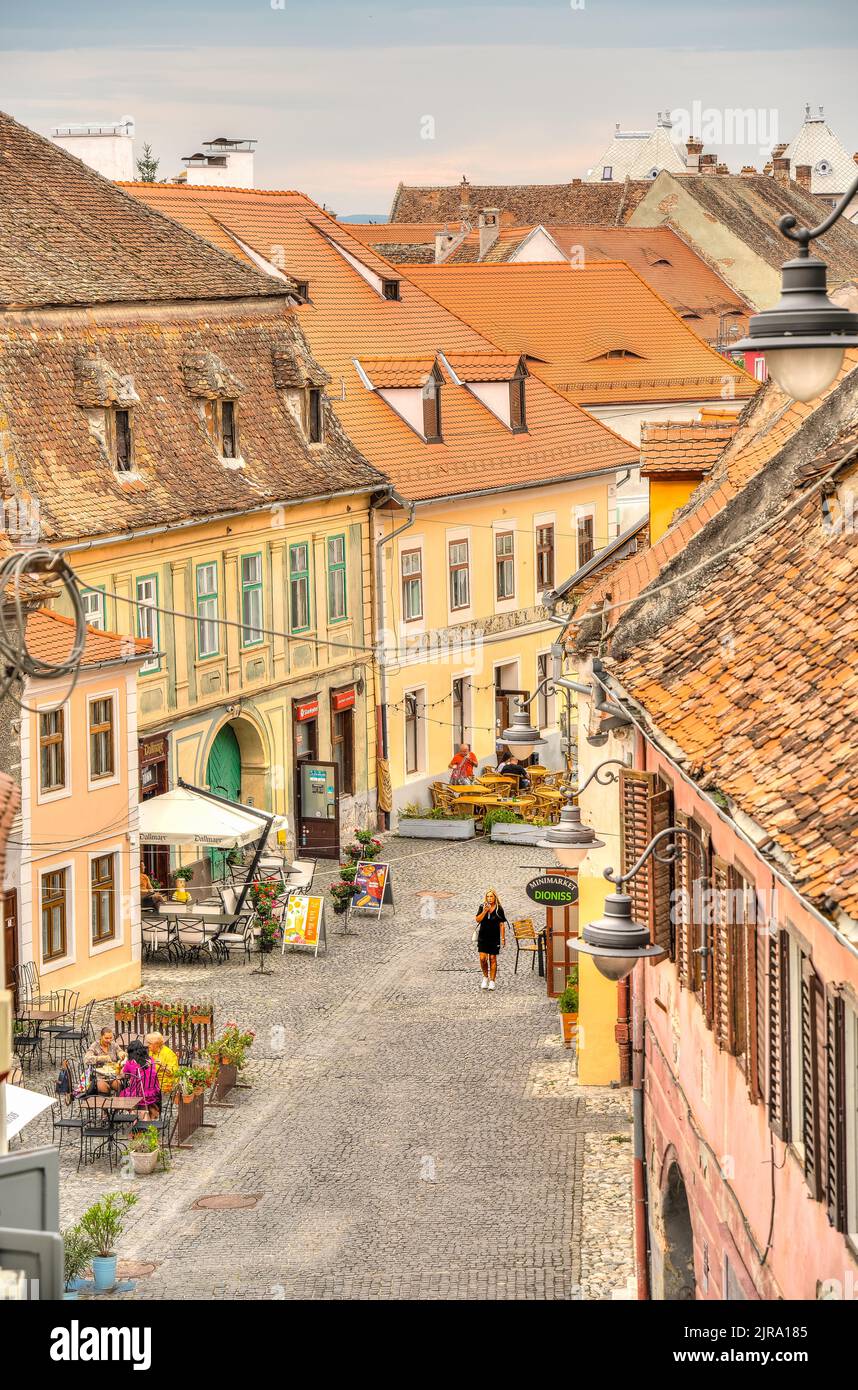Sibiu landmarks, Romania Stock Photo - Alamy