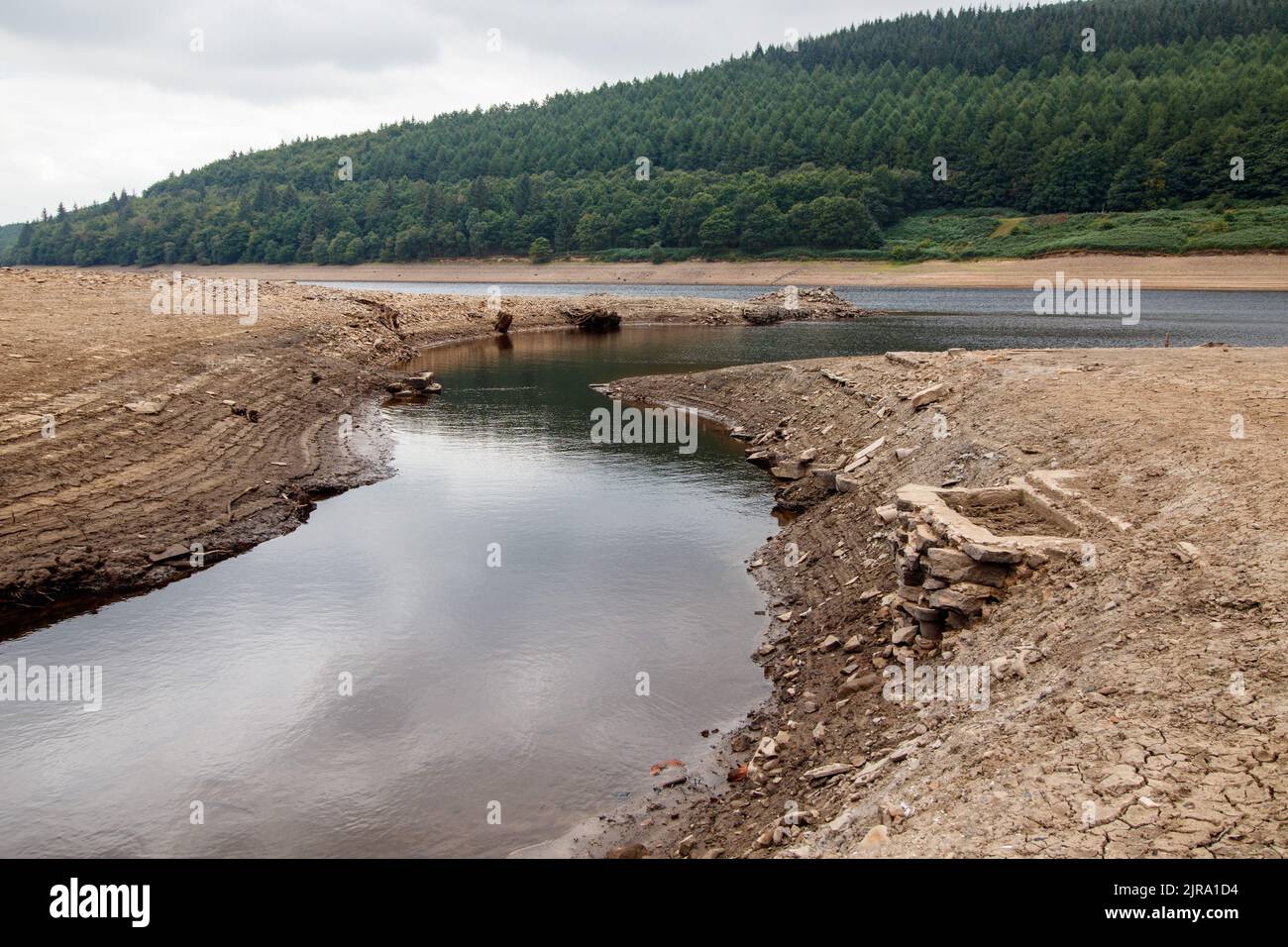Picture shows the site of the lost village that can now be seen. The ...