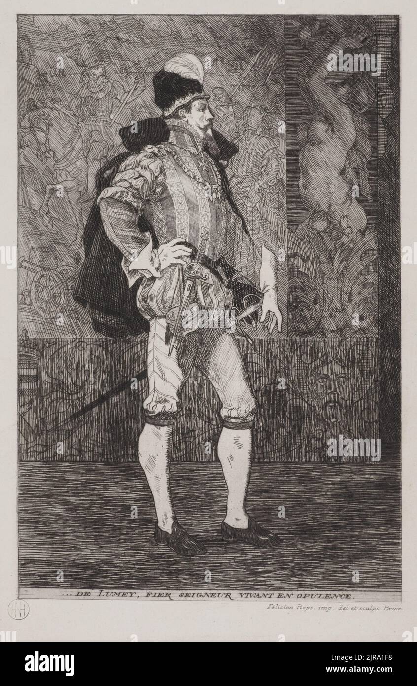 Le Sire de Lumey., circa 1869, by Félicien Rops. Gift of Sir John Ilott ...