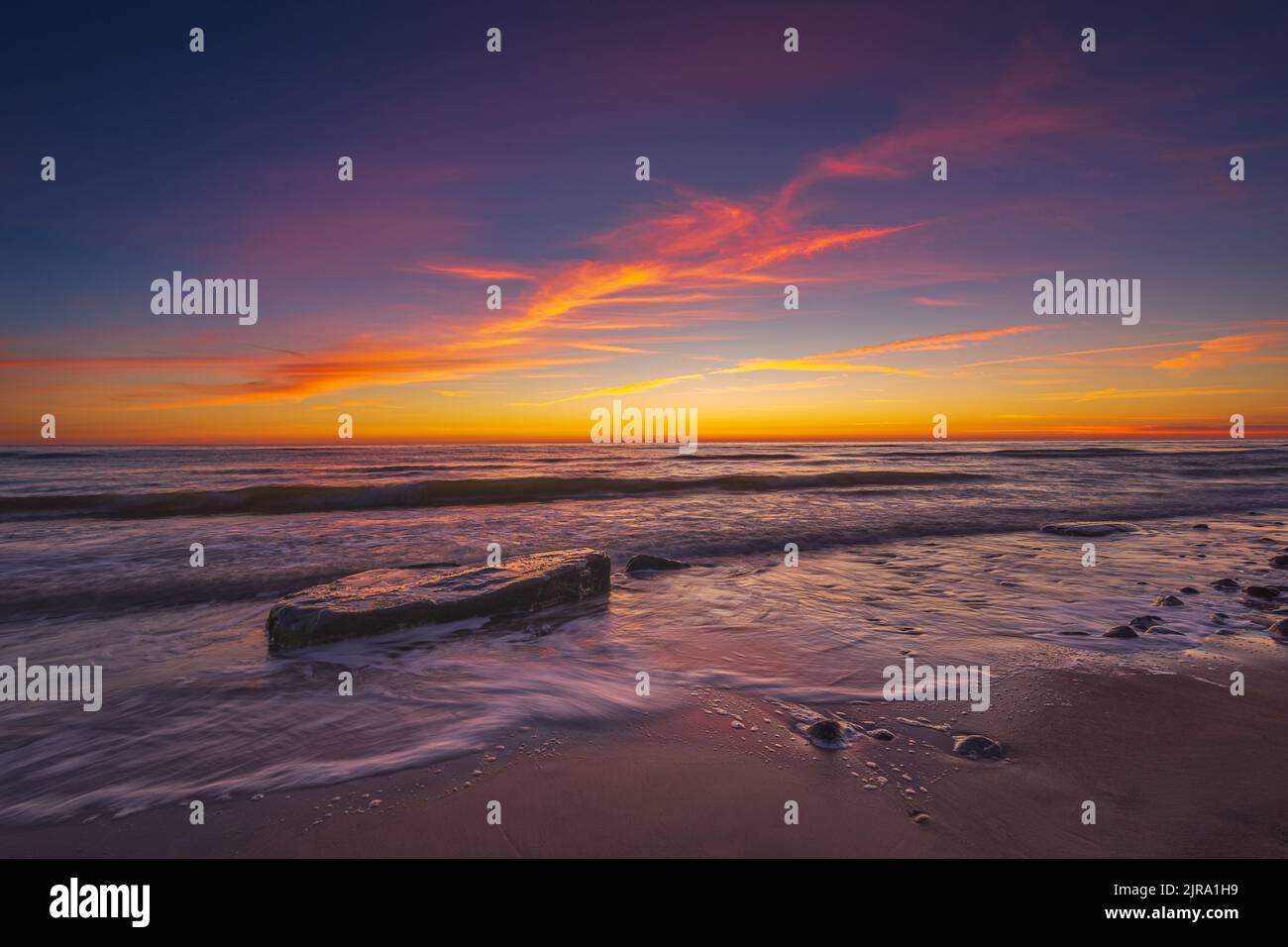Dutch man cap landscape in Lithuania. Beautiful seaside landscape ...
