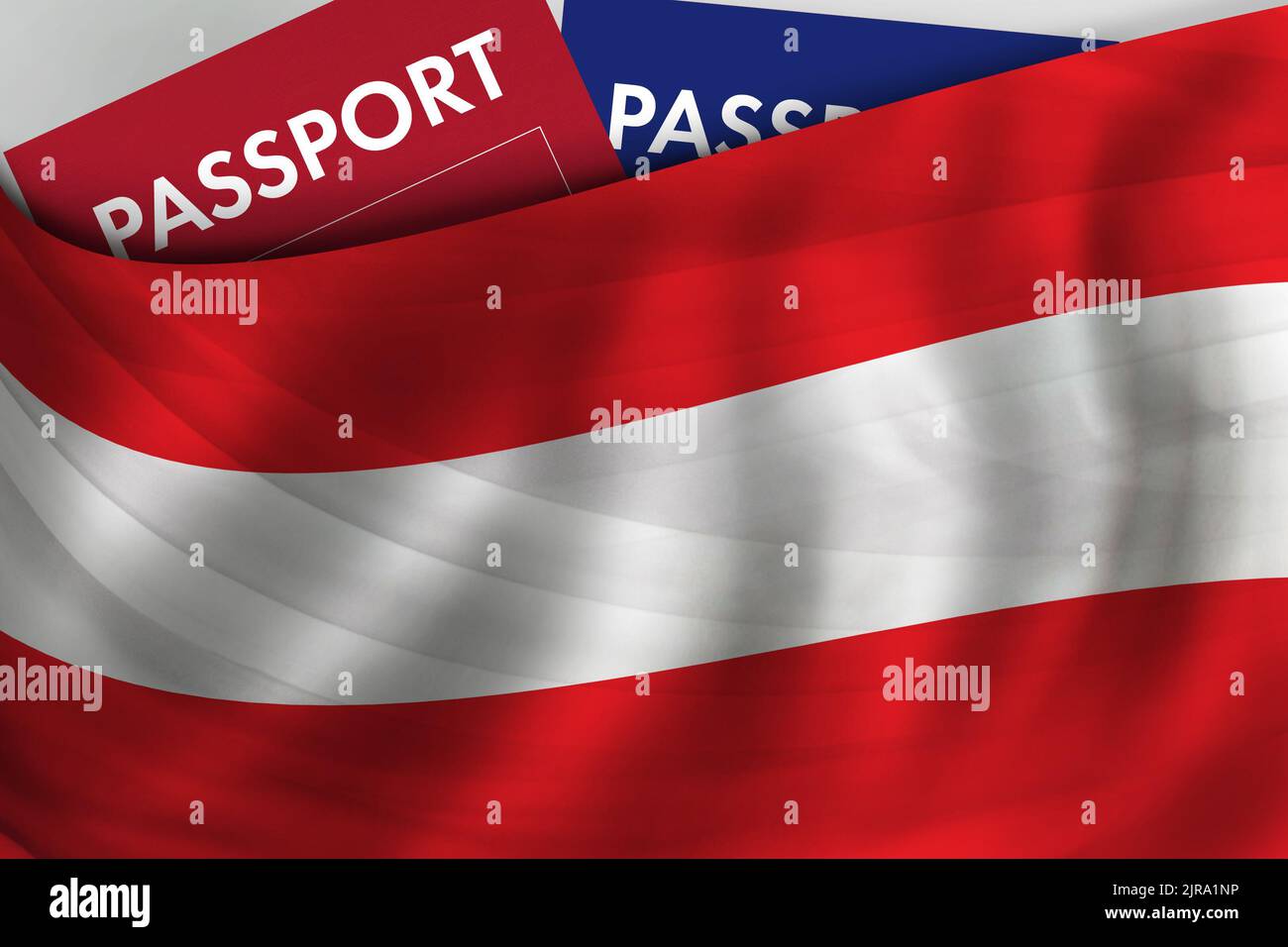 Australian flag background and passport of Australia. Citizenship ...