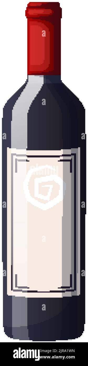 wine bottle cartoon vector illustration Stock Vector Image & Art - Alamy
