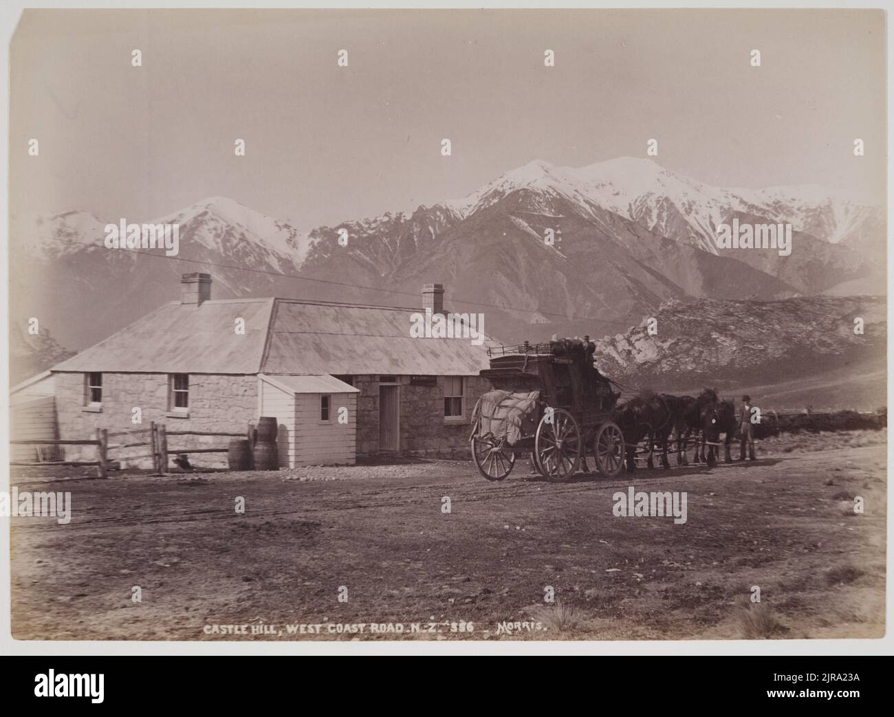Castle Hill, West Coast Road, New Zealand, circa 1880, Dunedin, by John ...