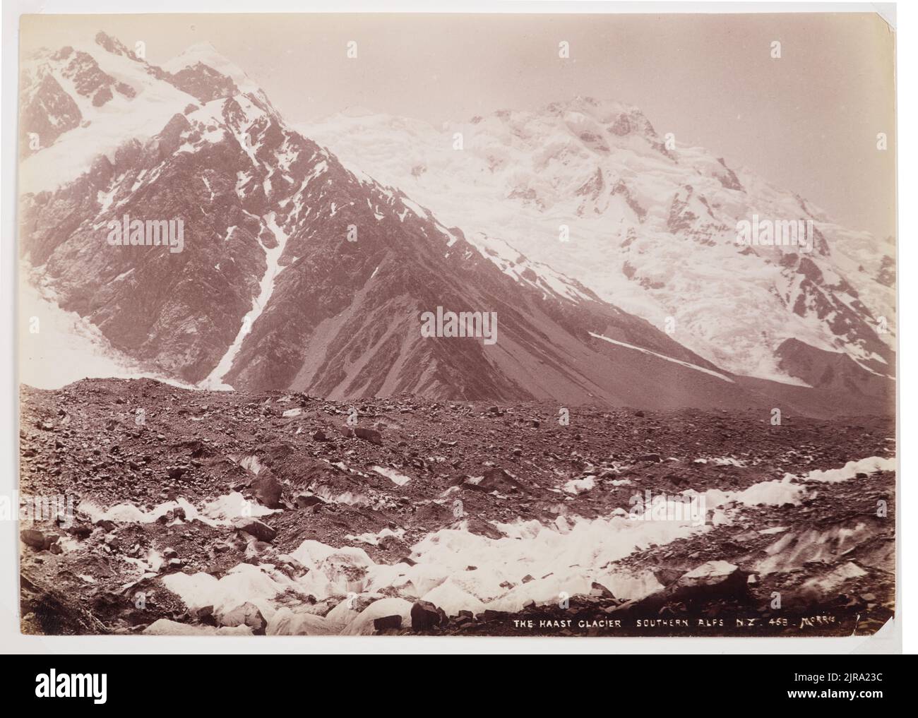The Haast Glacier, Southern Alps, New Zealand, circa 1880, Dunedin, by ...