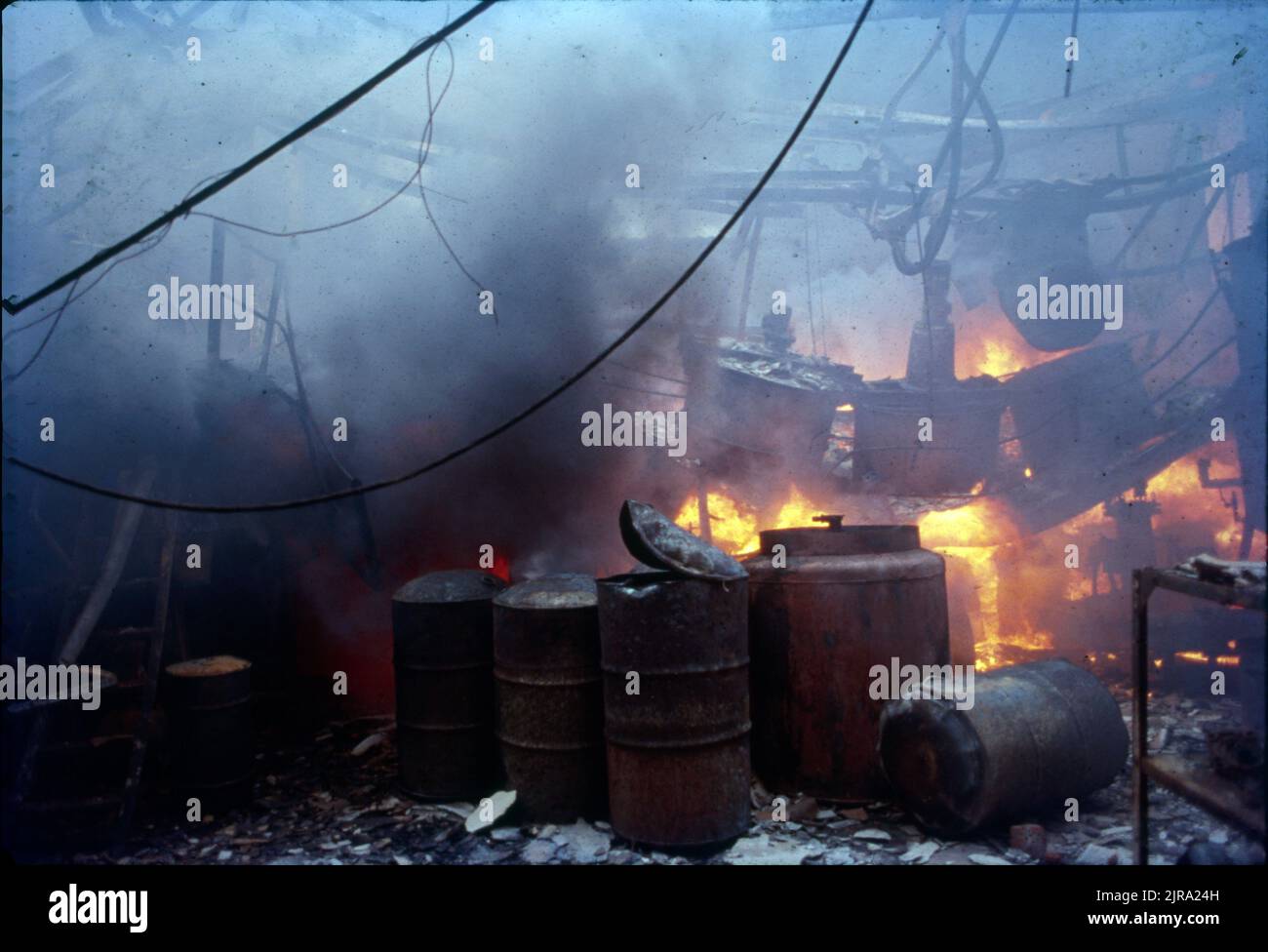 Fire in the Chemical factory, Mumbai Stock Photo - Alamy