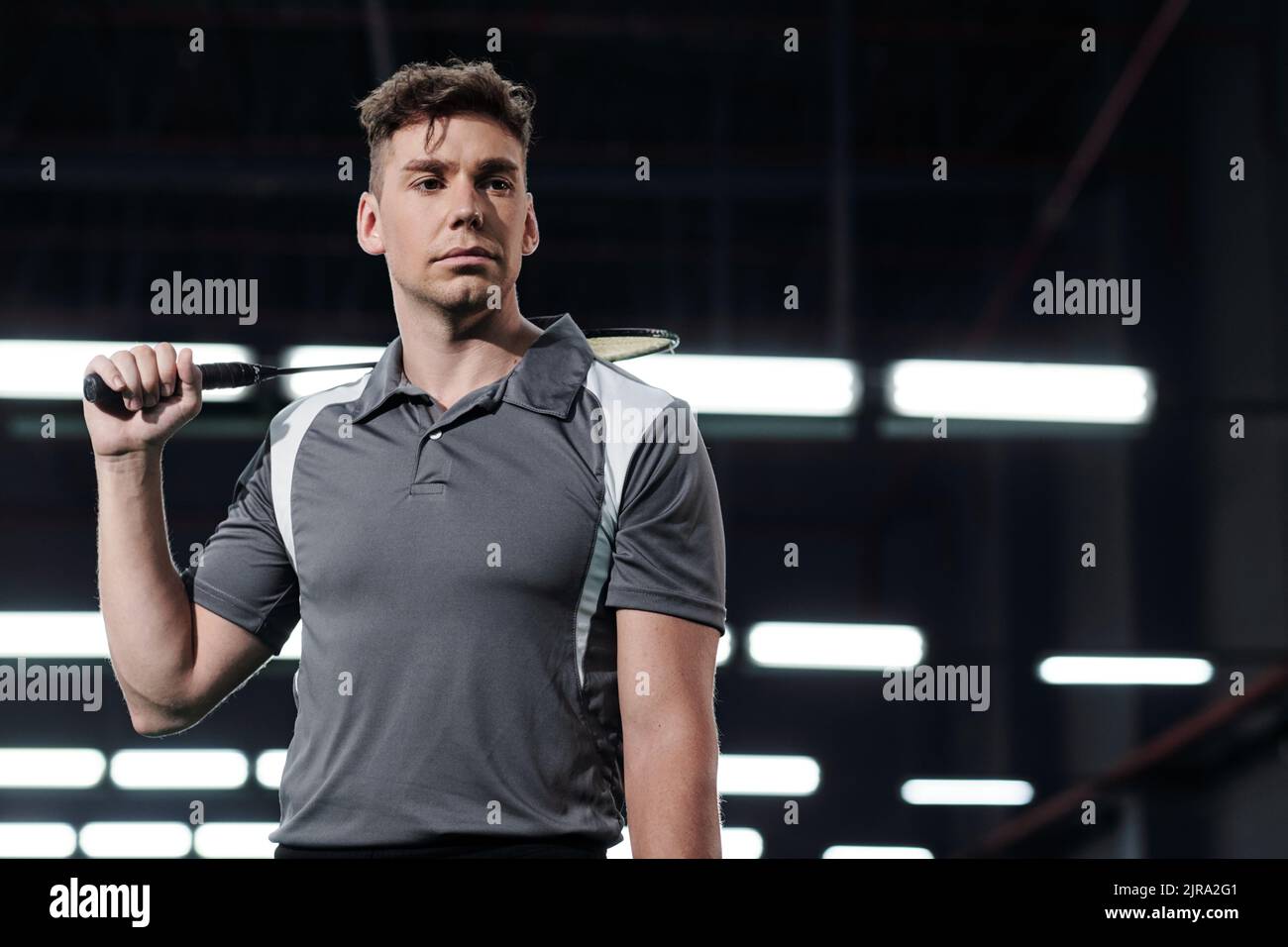 Badminton match portrait hi-res stock photography and images - Alamy