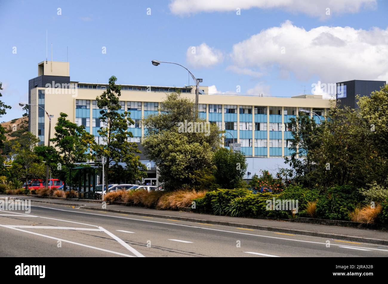 Nelson hospital in Tipahi Street, Nelson on South Island in New Zealand ...