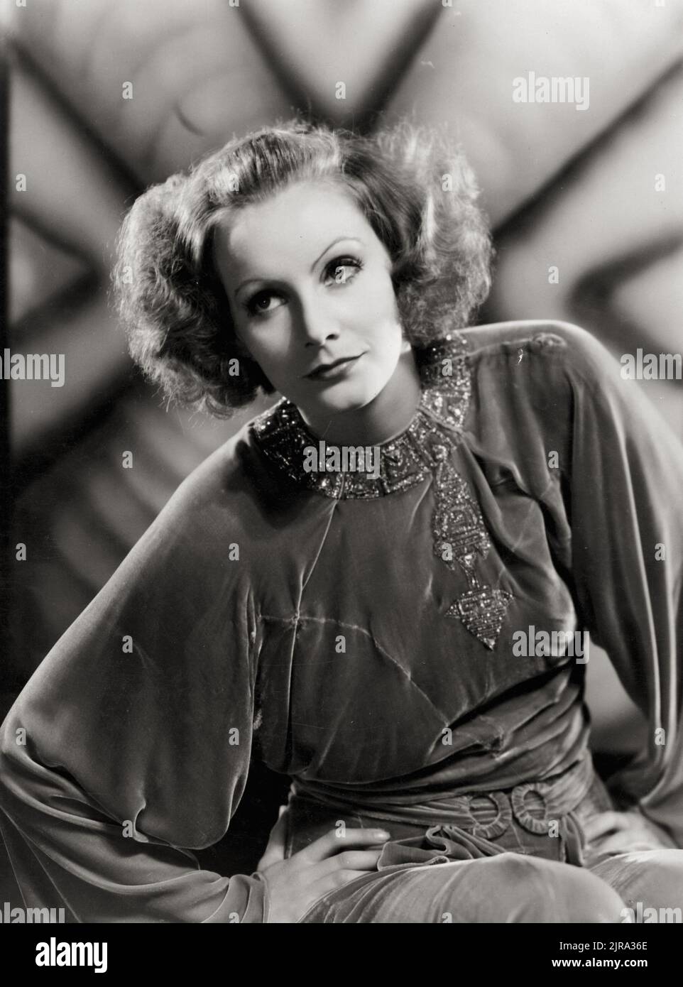 Greta Garbo by Clarence Sinclair Bull (MGM, 1933). Portrait Stock Photo ...
