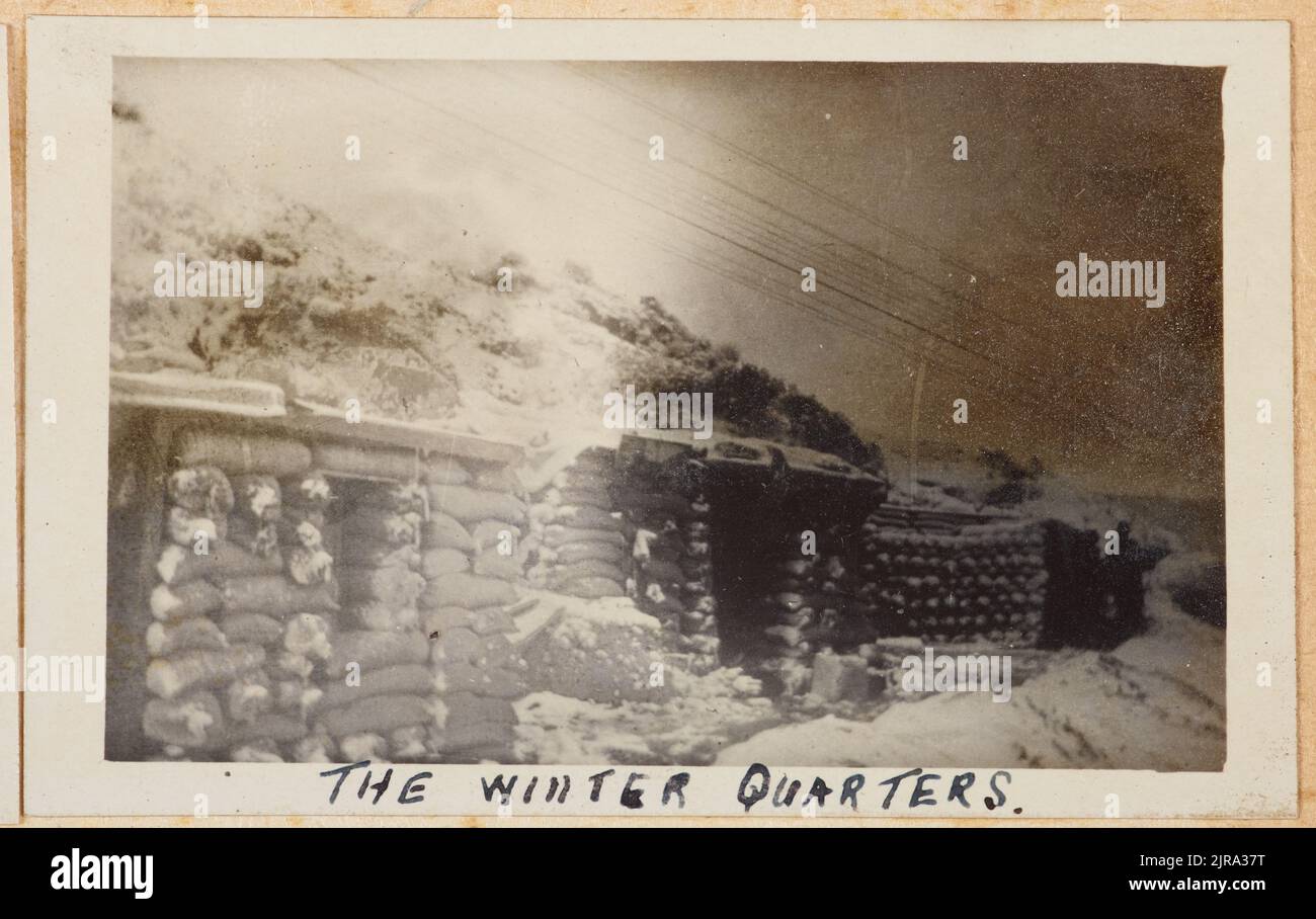 The winter quarters. From the album: Photograph album of Major J.M ...