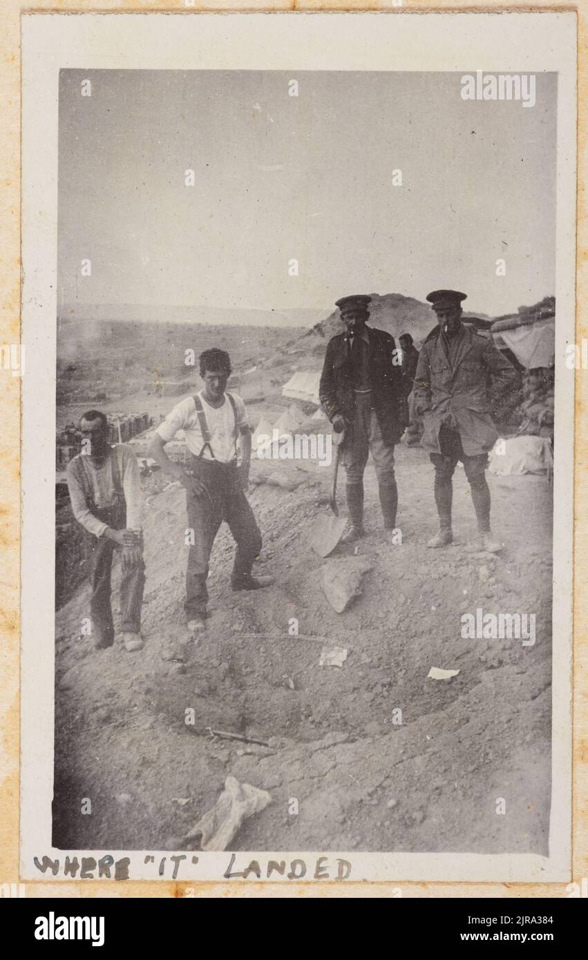 Where 'it' landed. From the album: Photograph album of Major J.M. Rose ...