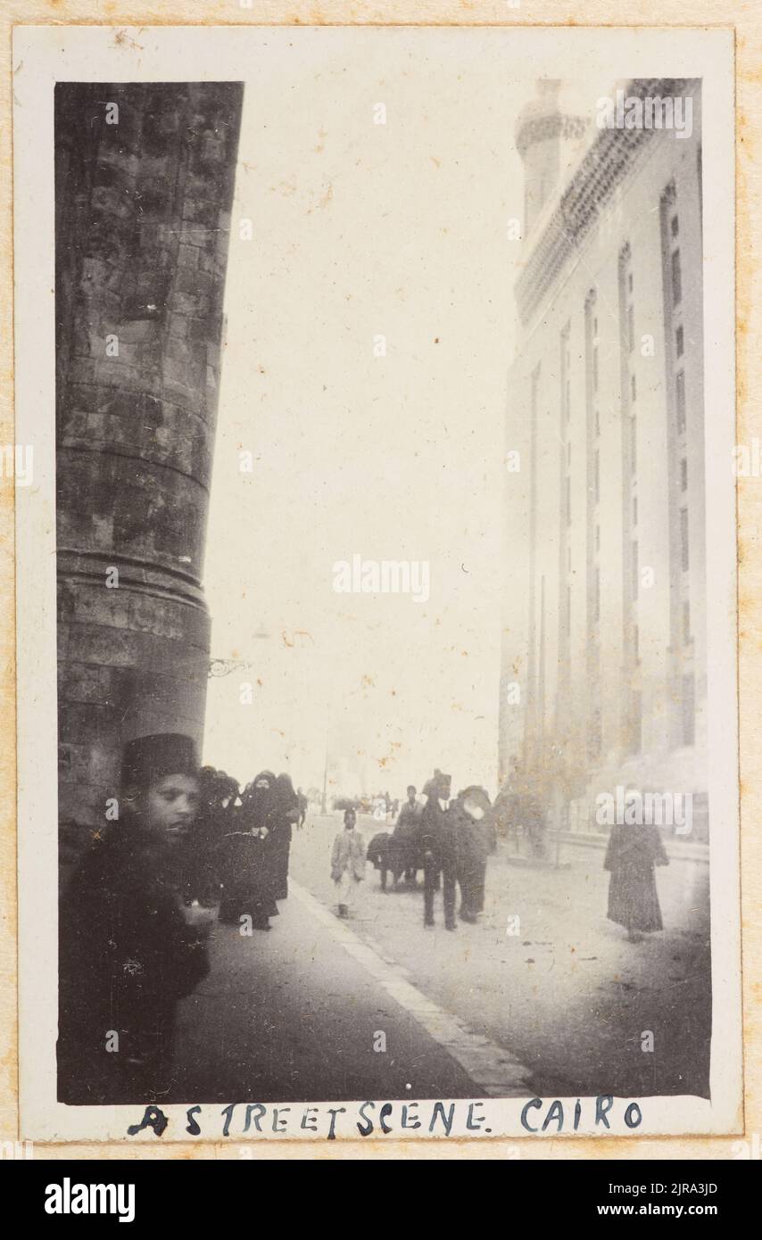 A street scene, Cairo. From the album: Photograph album of Major J.M ...