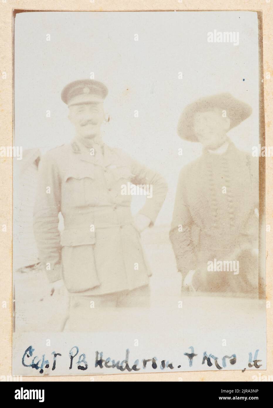 Captain P.B. Henderson and Mrs Henderson. From the album: Photograph ...