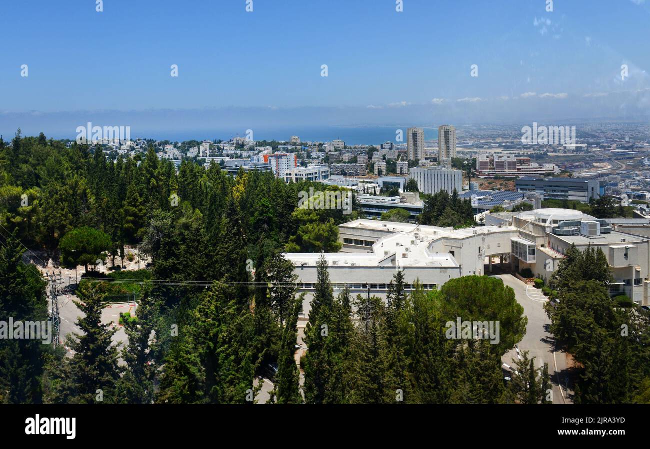 A view of the Technion - Israel Institute of Technology in Haifa ...