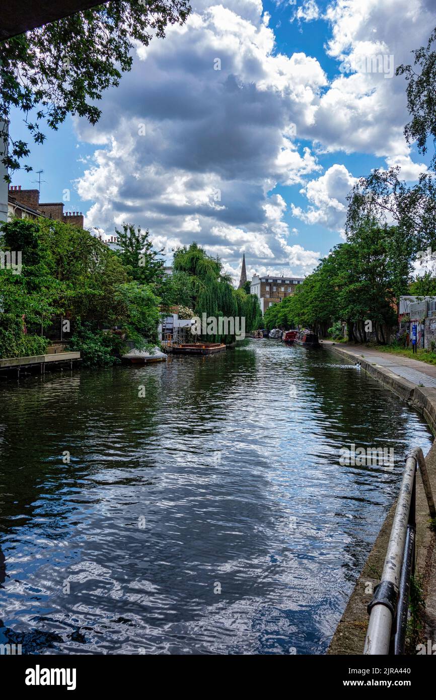 A beautiful Canal in London England Stock Photo - Alamy