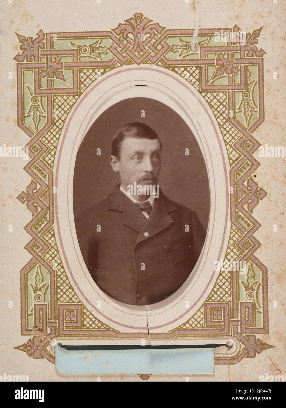 Portrait of unidentified man. From the album: Guard Family Collection ...