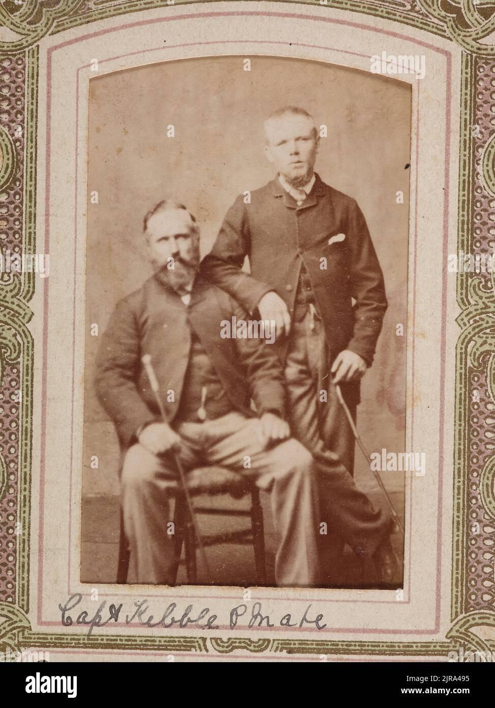 Captain Kebble & mate. From the album: Guard Family Collection: Cartes ...