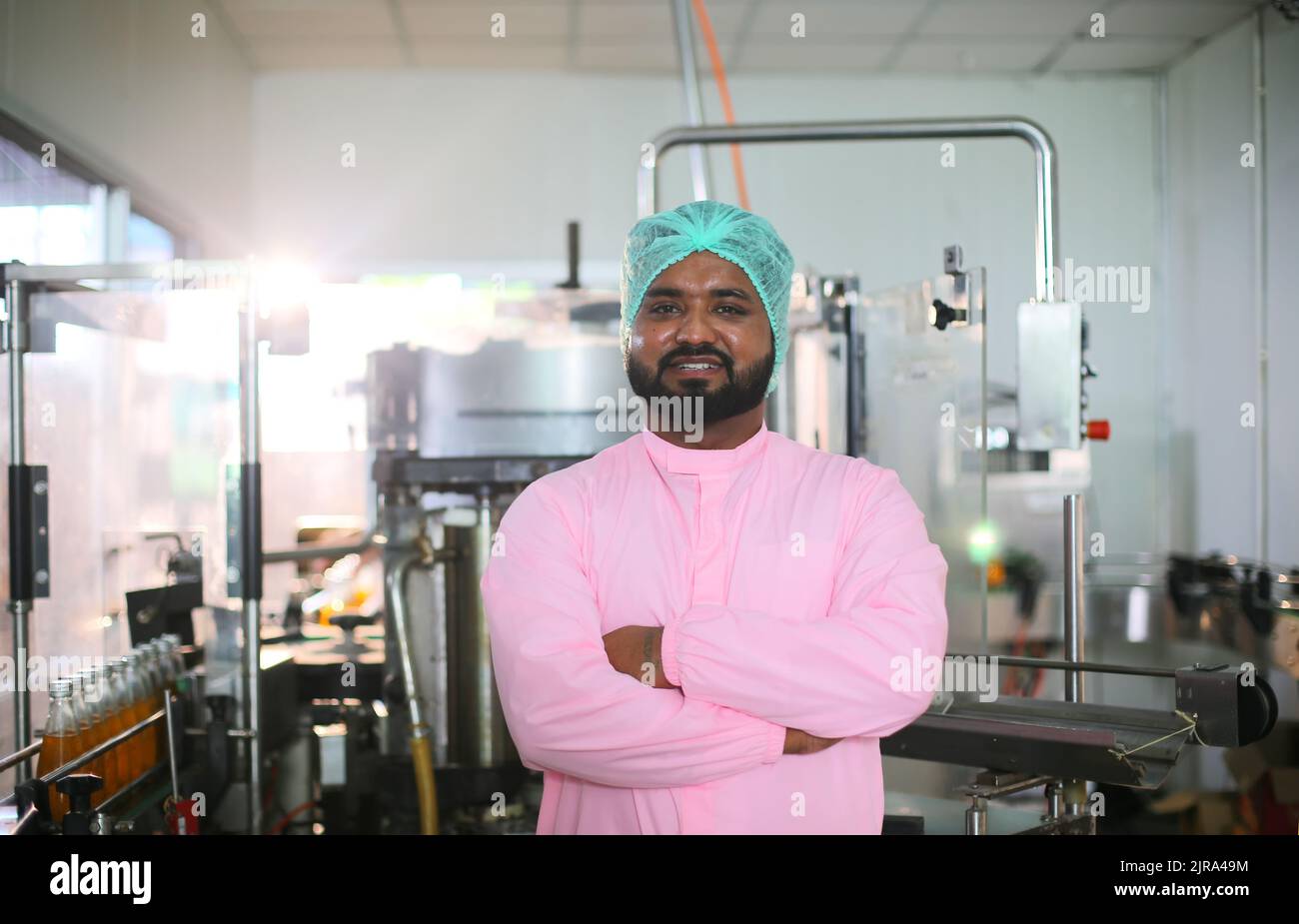 Asian worker labor working in food and beverage for drink industry ...
