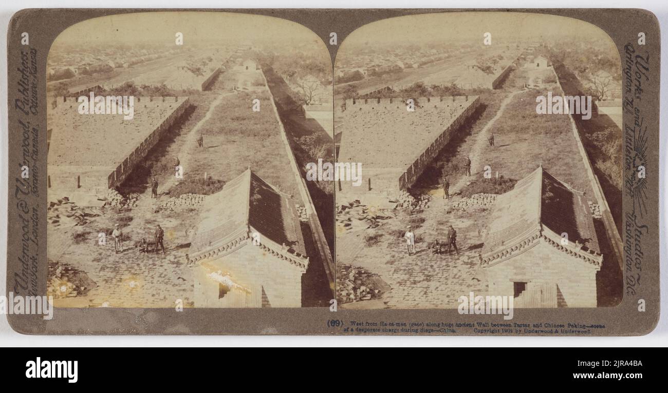 West from Ha-ta-men (gate) along huge ancient Wall between Tartar and ...