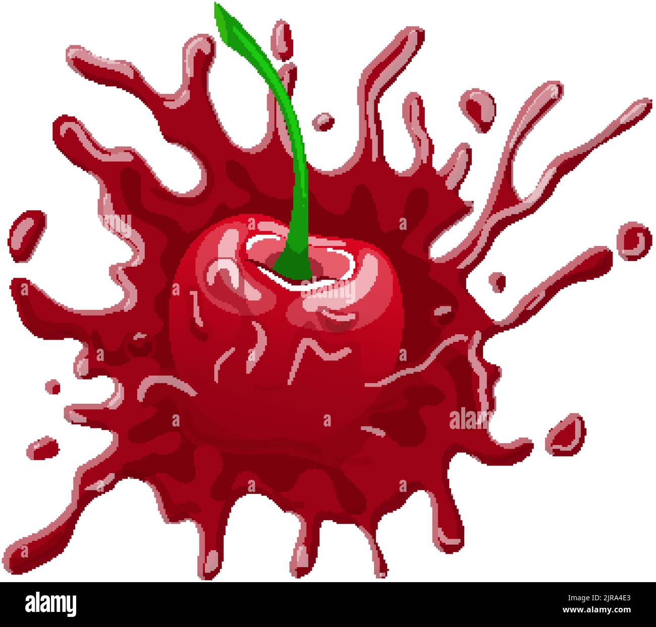 Juice blood drop cartoon Stock Vector Images - Alamy