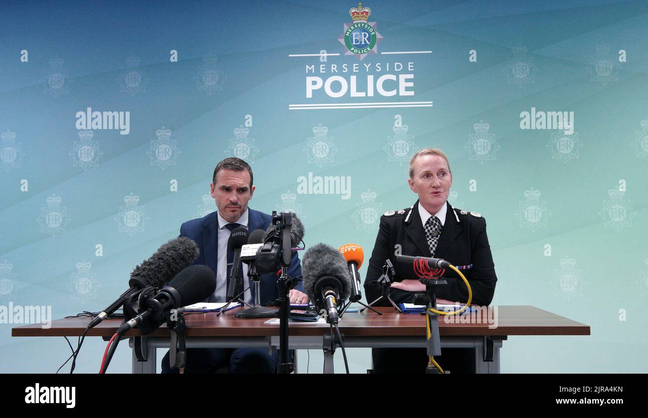 DCS Mark Kameen and Chief Constable Serena Kennedy from Merseyside ...