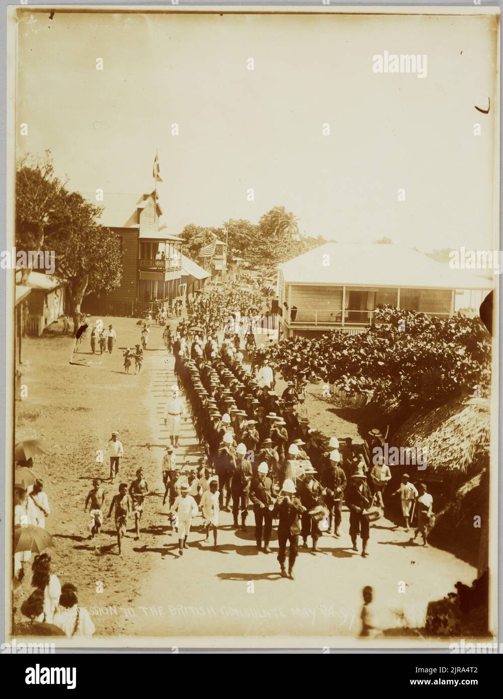 Procession to the British Consulate, 24 May 1899, Smoa, by Thomas ...
