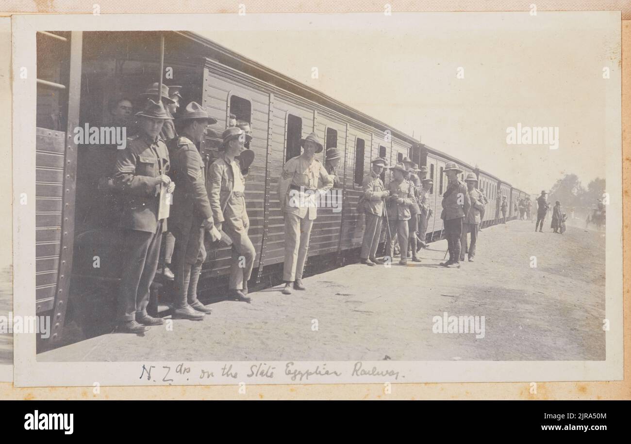 New Zealanders on the State Egyptian Railway. From the album ...