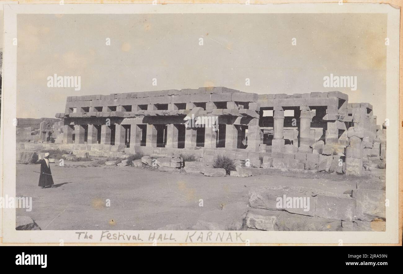 The Festival Hall, Karnak. From the album: Photograph album of Major J ...