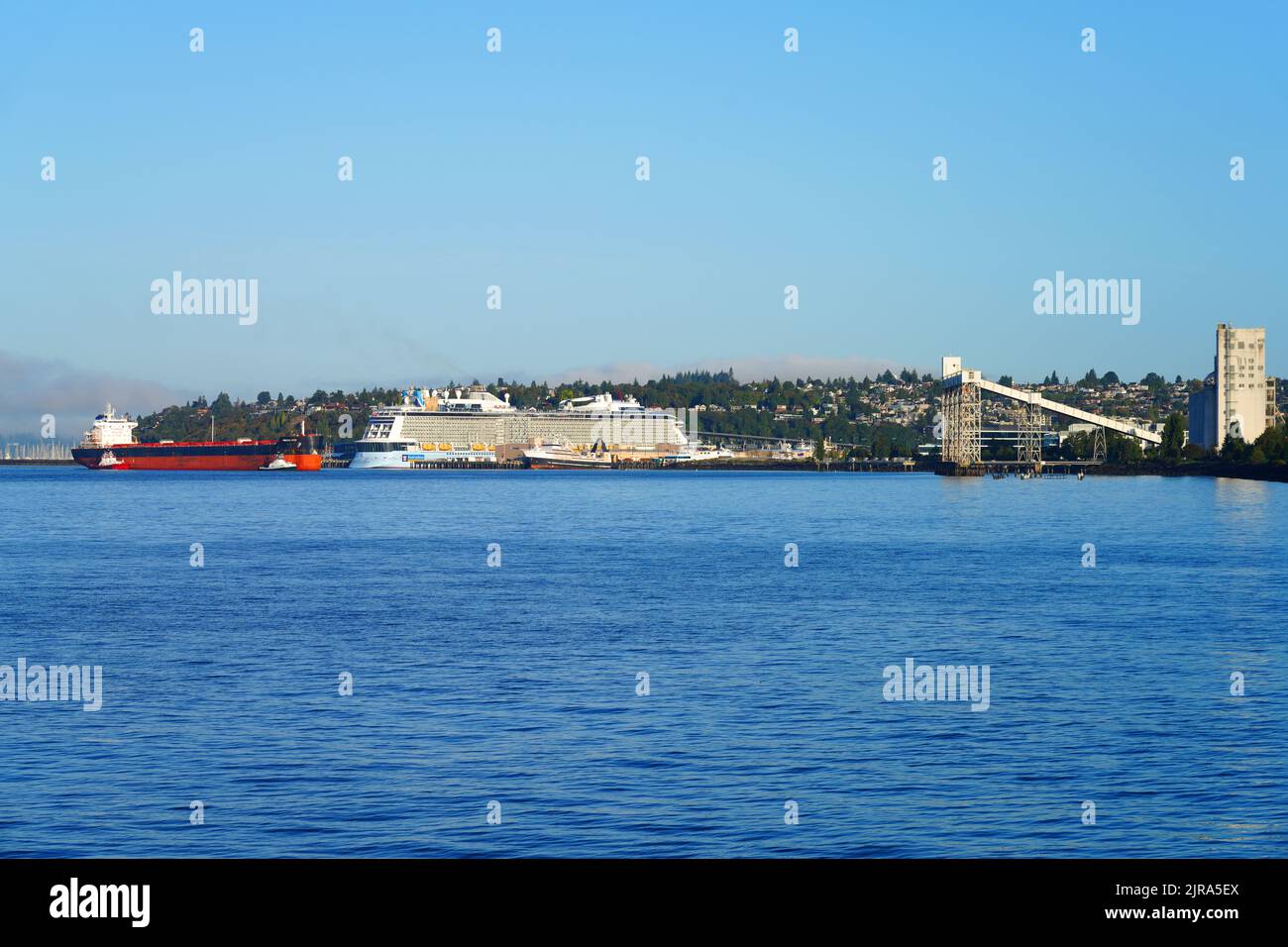 SEATTLE, WA -1 OCT 2021- View of the Royal Caribbean International ...