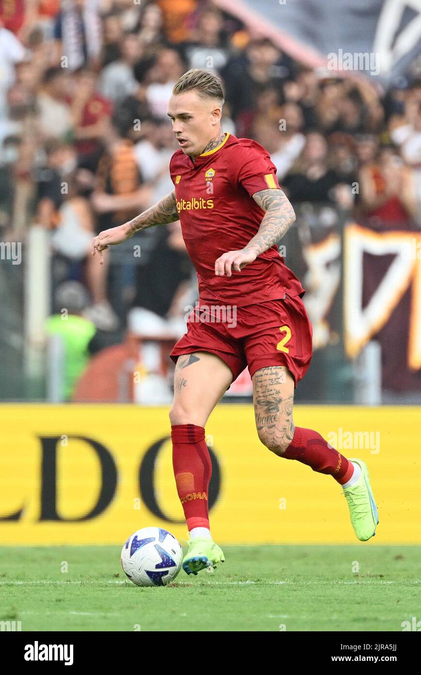 Rick Karsdorp (AS Roma) during the Italian Football Championship League ...