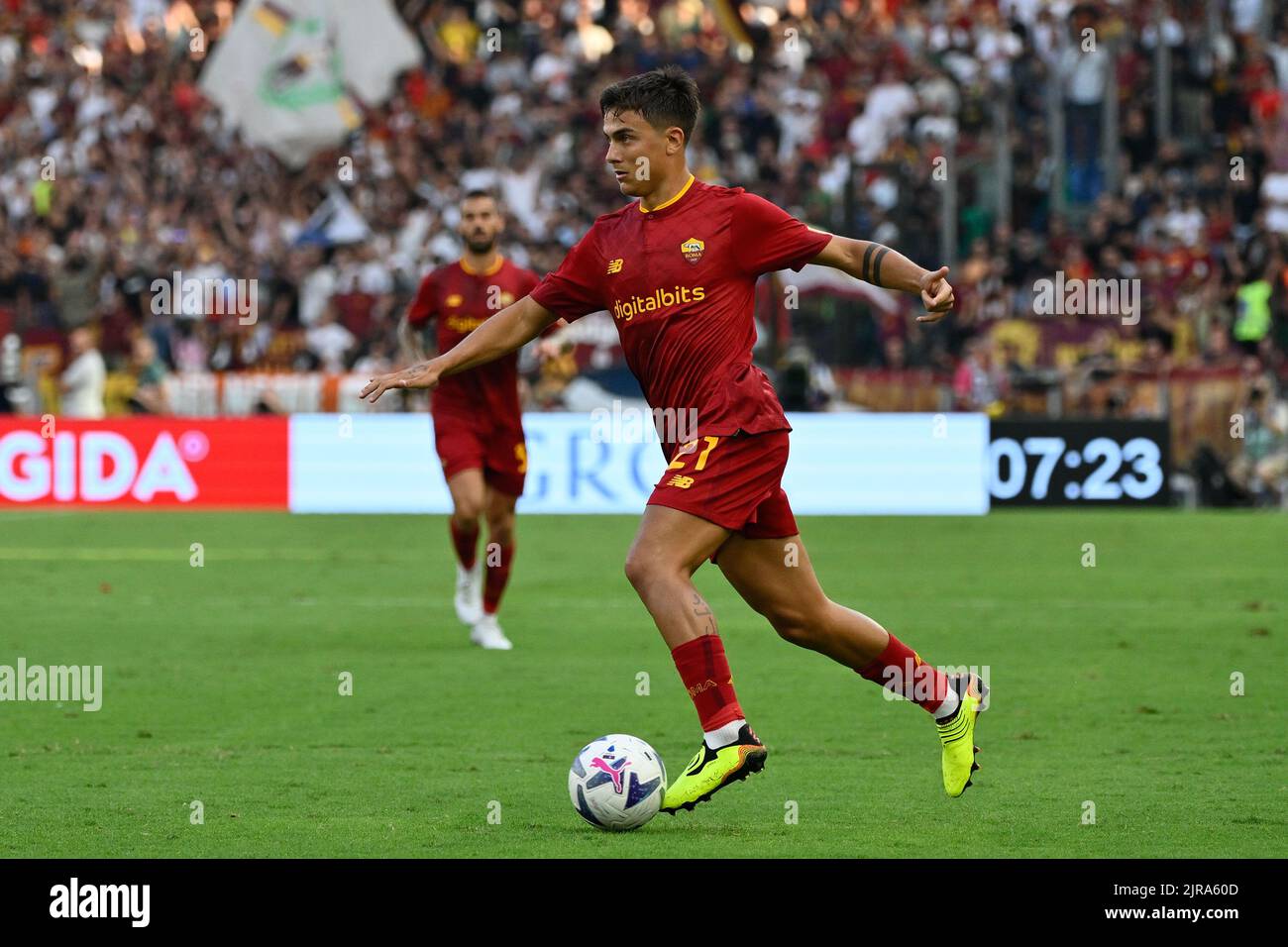 August 22, 2022, Rome, Italy: Paulo Dybala (AS Roma) during the Italian Football Championship ...