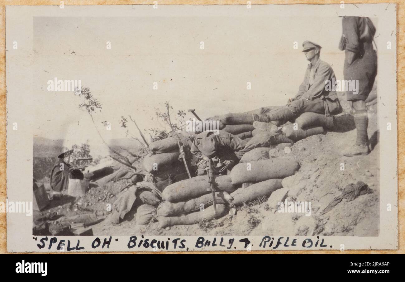 'Spell oh' - biscuits, bully and rifle oil. From the album: Photograph ...